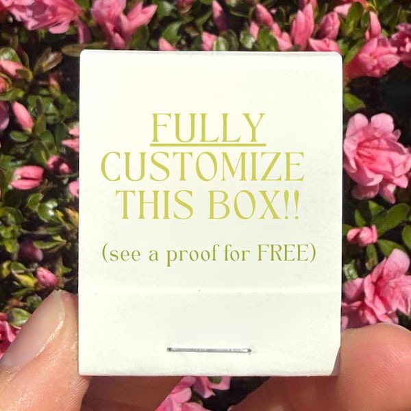 Spark Matchbook Customize - Etsy