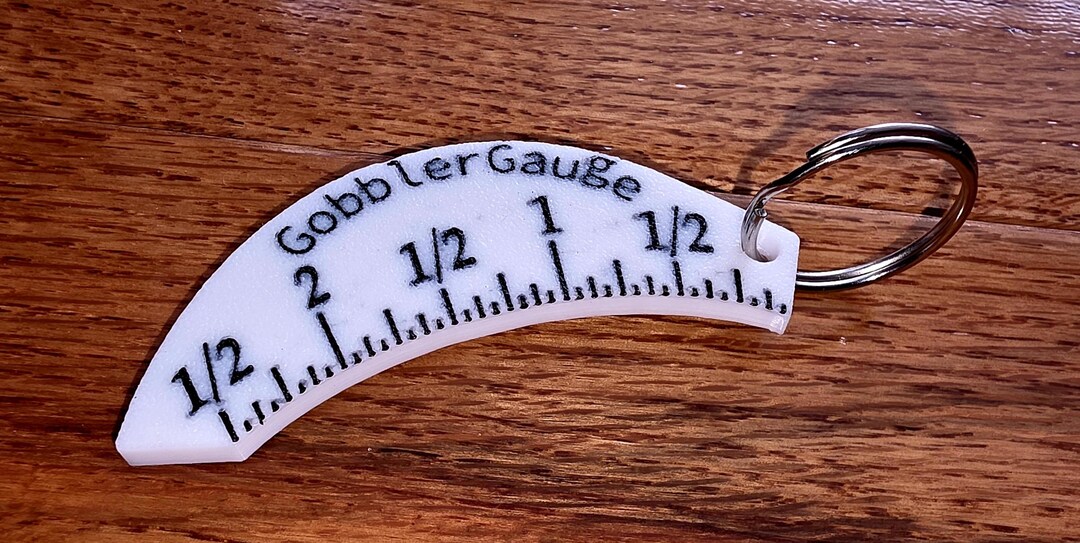 Gobblergauge Turkey Spur Keychain: 3D Printed Hunting Gauge - Etsy