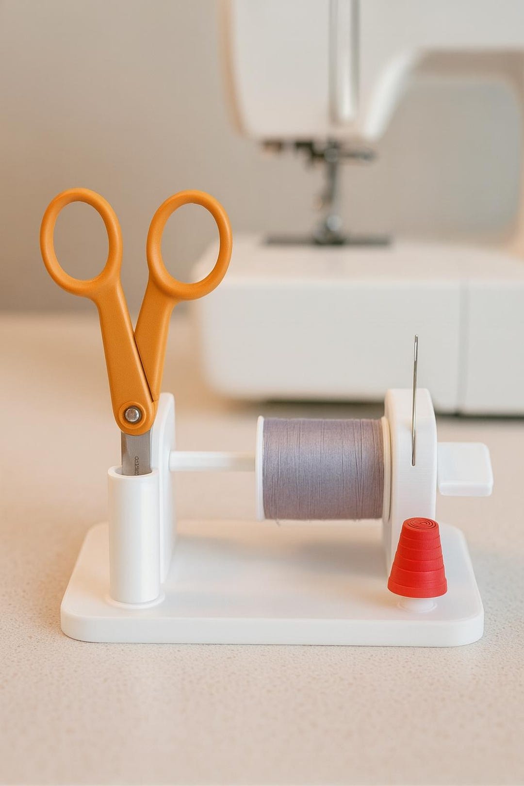 3D Printed Sewing Thread Organizer Caddy: Spool Holder & Tool Storage ...