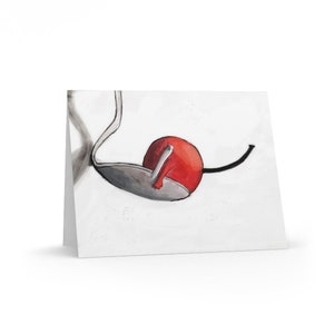 Cherry Spoon Hug Greeting Cards 8 Pcs - Etsy