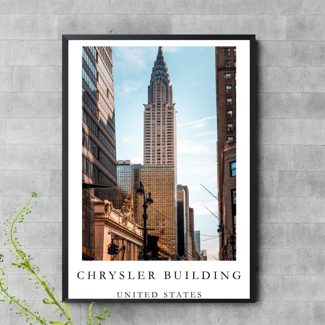 Chrysler Building Daylight Poster - Iconic New York City Architecture ...