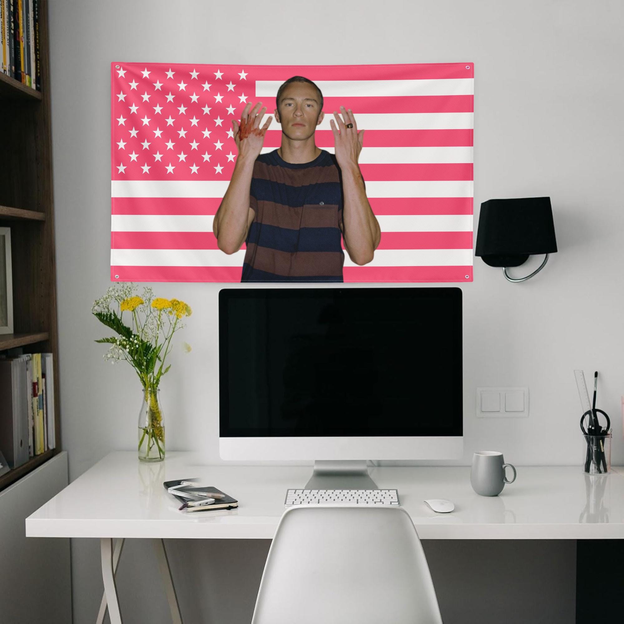 Custom Rafe Cameron & Drew Starkey Photo Flag! Pink USA America Flag ...