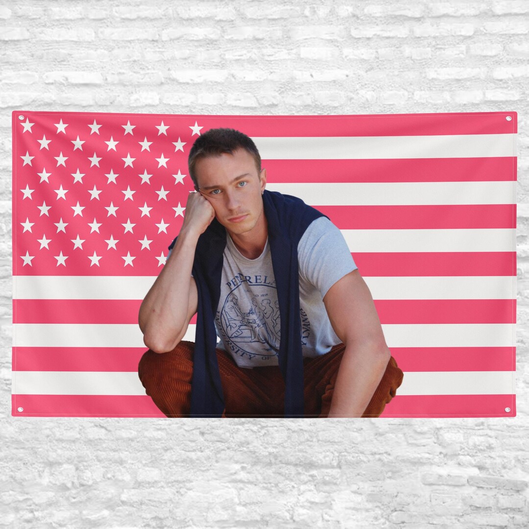 Custom Rafe Cameron & Drew Starkey Photo Flag - Pink USA America Flag ...