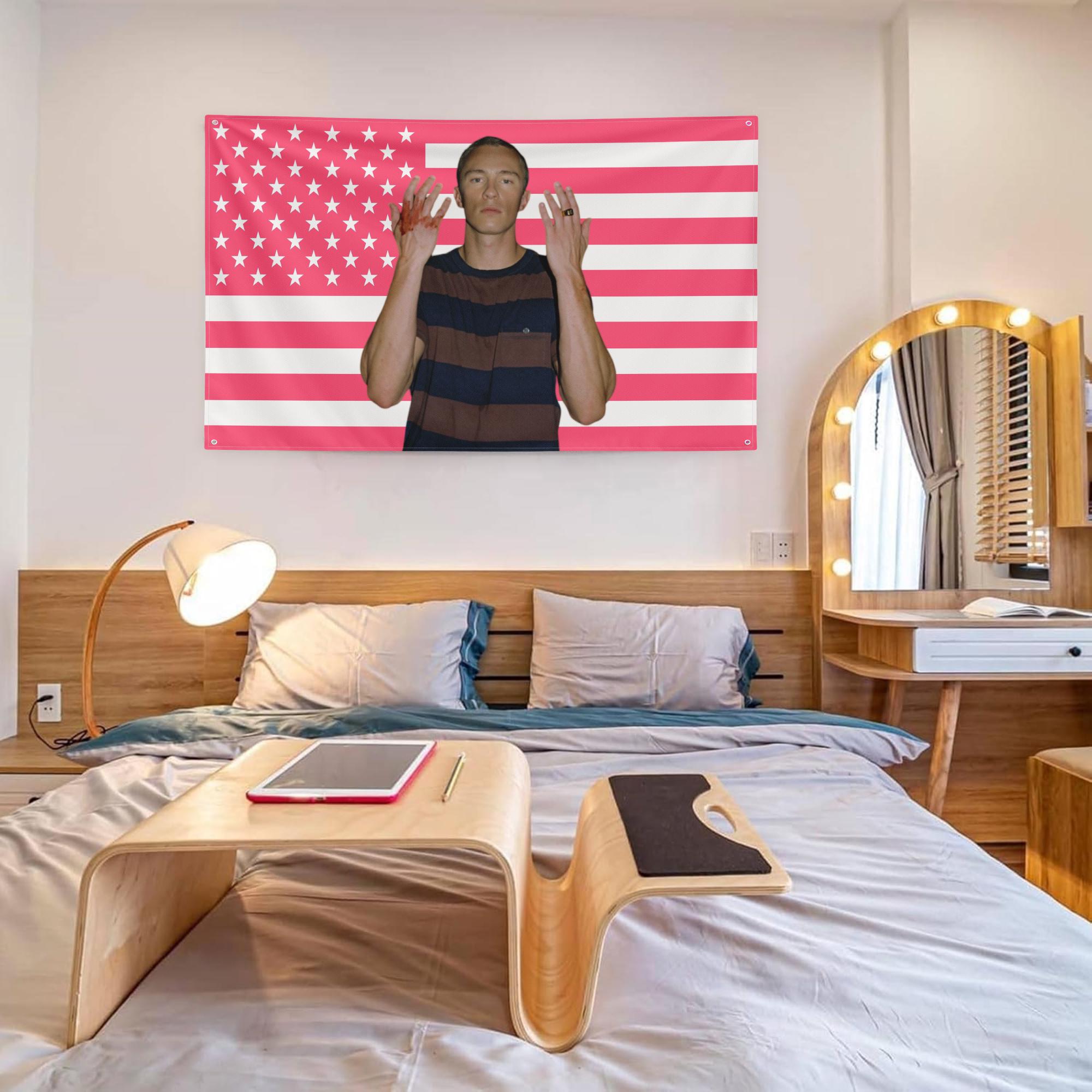 Custom Rafe Cameron & Drew Starkey Photo Flag! Pink USA America Flag ...