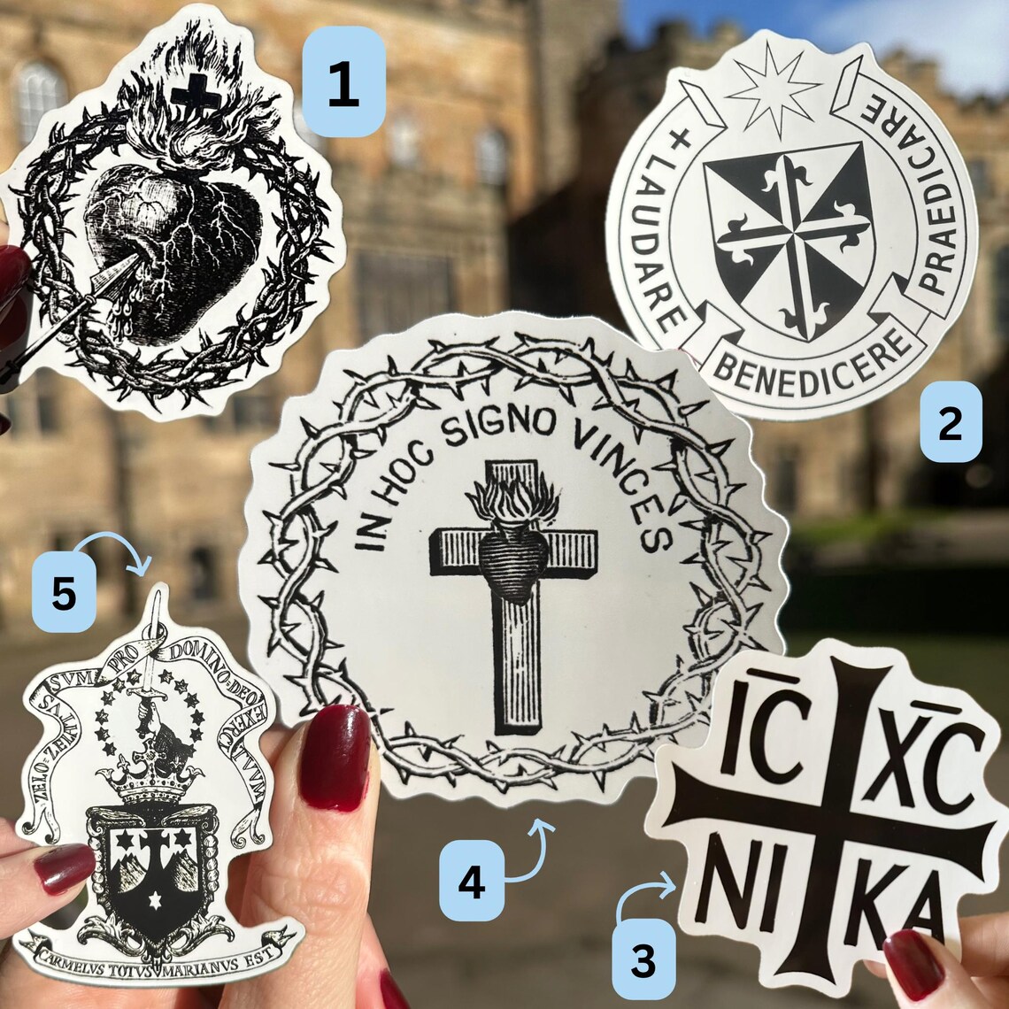 Catholic Stickers - Latin Mass Decals, Christian, Decal, Jesus Stickers ...