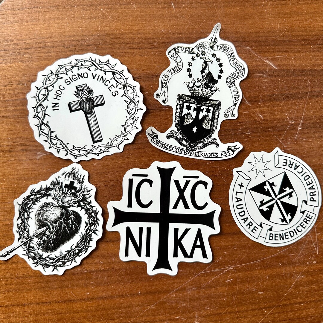 Catholic Stickers - Latin Mass Decals, Christian, Decal, Jesus Stickers ...
