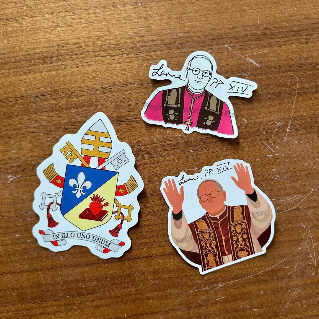 Pope Leo XIV Stickers Catholic Christian Latin Mass Sticker Decals for ...