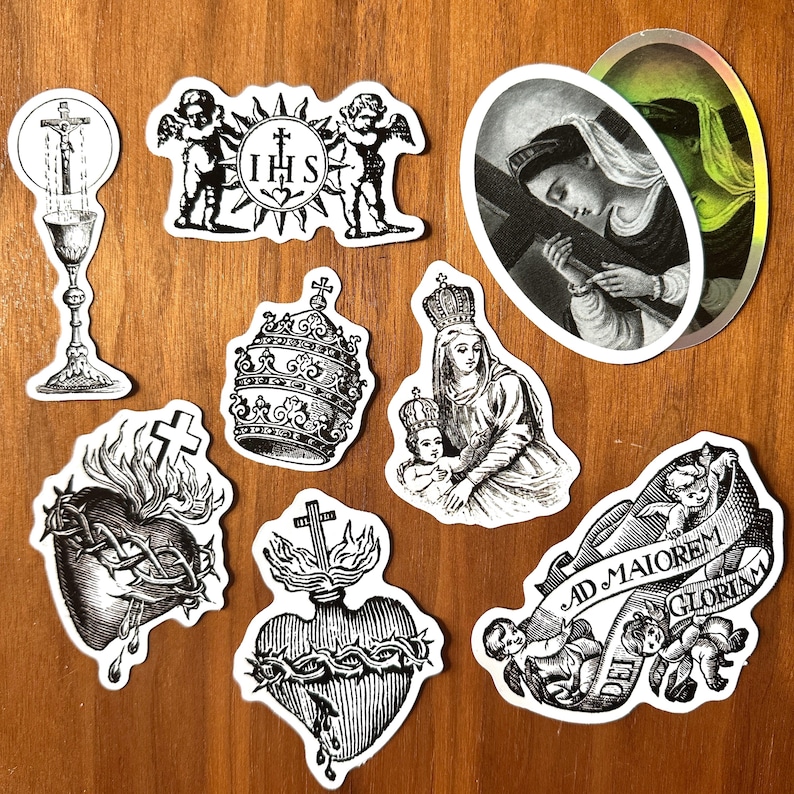 Catholic Stickers - Latin Mass Decals, Christian, Decal, Jesus Stickers ...
