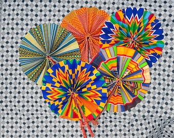 Ankara Print Hand-fan Made in Ghana - Etsy