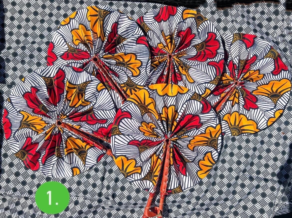 African Print Fan, Ankara Fan, Kente Fan, Folding Hand Fan, Hand Fan ...