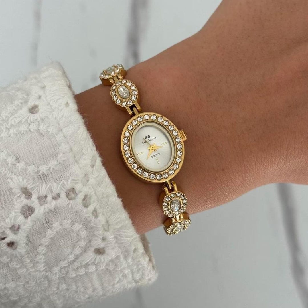 Vintage Style Gold Watch, Ladies Wrist Watch, Dainty Watch, Vintage ...