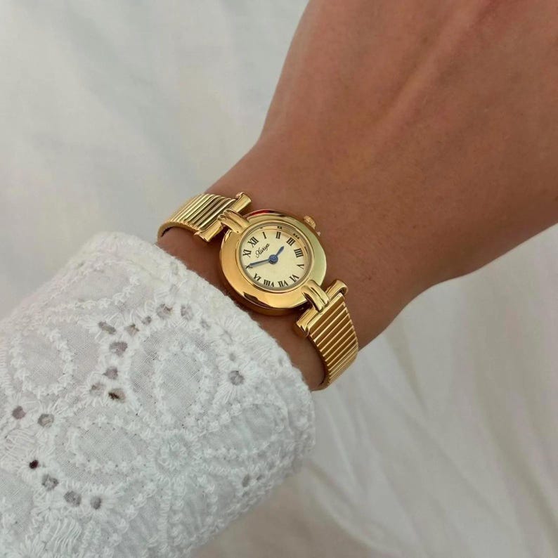 Vintage Style Gold Watch, Ladies Wrist Watch, Dainty Watch, Vintage ...
