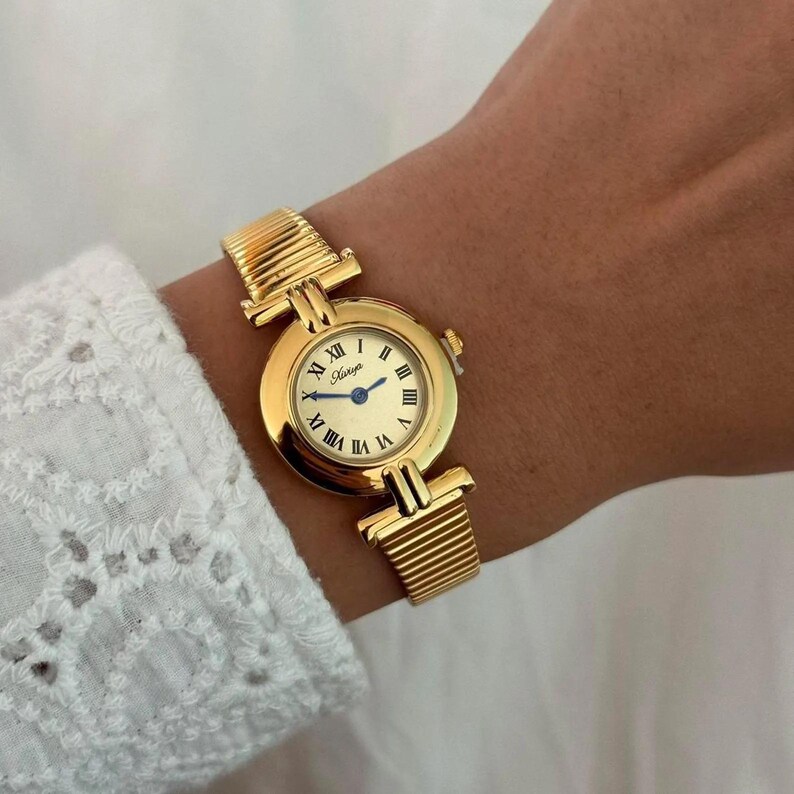 Vintage Style Gold Watch, Ladies Wrist Watch, Dainty Watch, Vintage ...