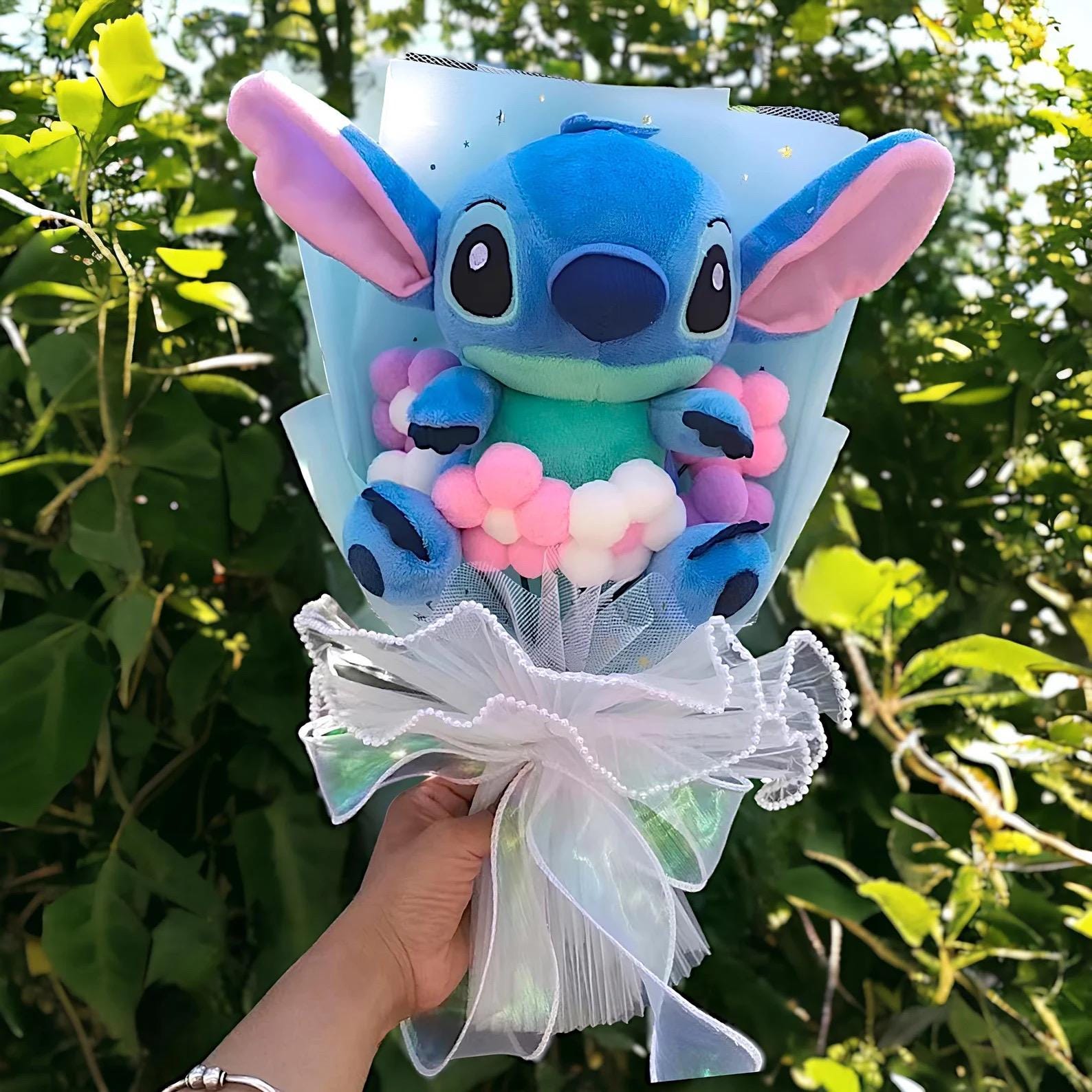Perfect Lilo and Stitch Bouquet Cartoon Plush Bouquet, Valentine's Day ...