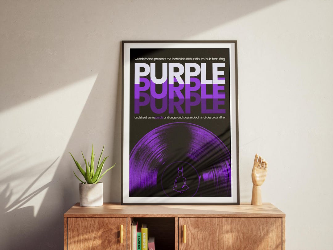 Wunderhorse Purple Poster Purple Poster Cub Poster Jacob Slater Poster ...