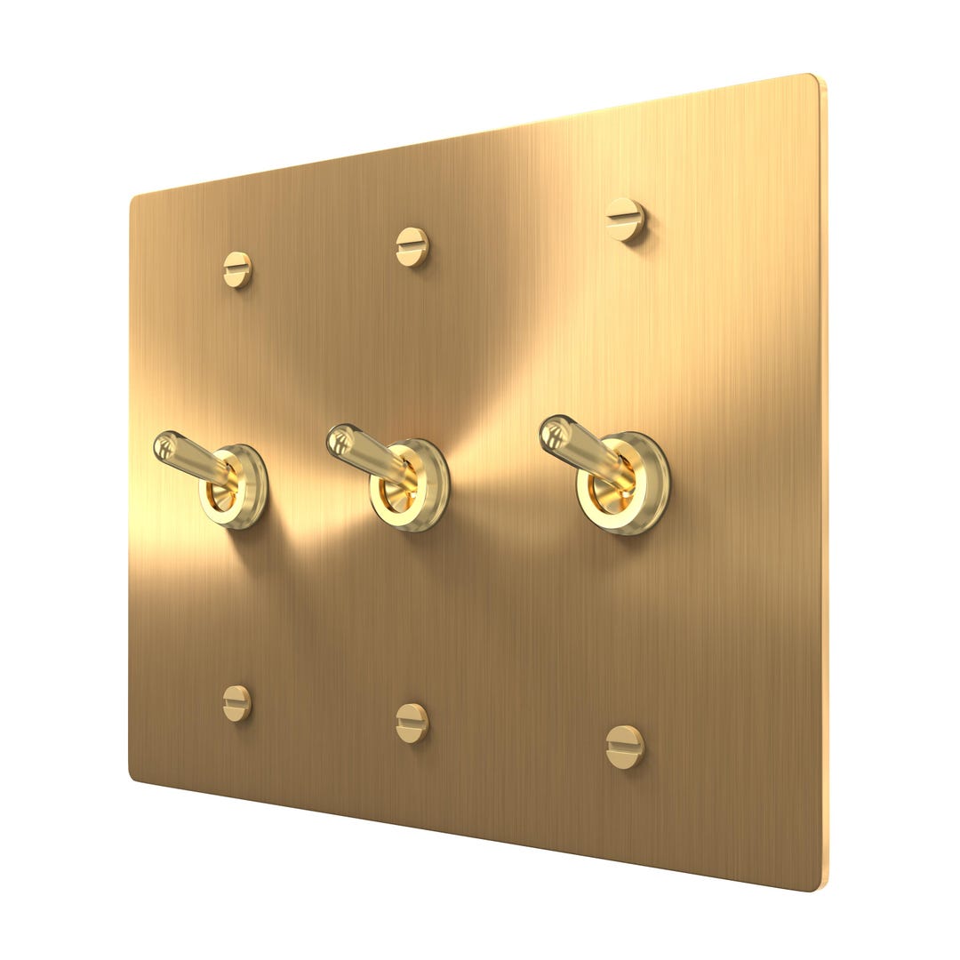Luxury Brass Toggle Switch – High-end Solid Brass Wall Switch for Home ...