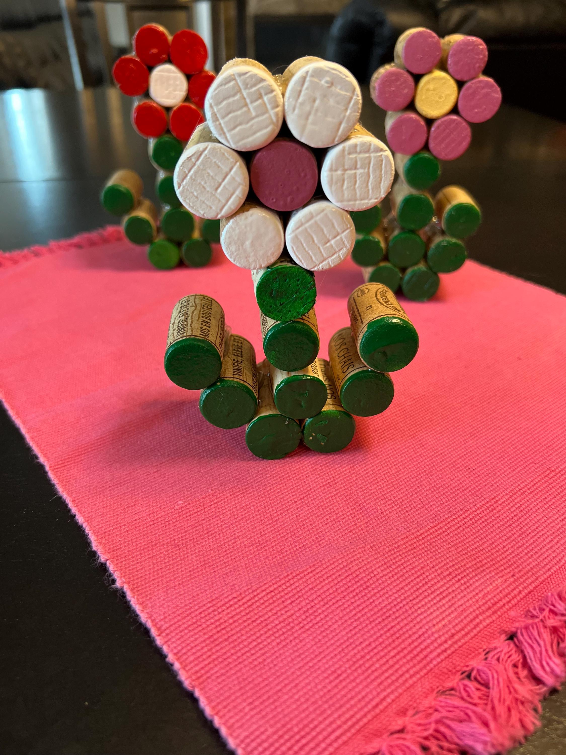 Seasonal Spring Flower Wine Cork Decor - Etsy