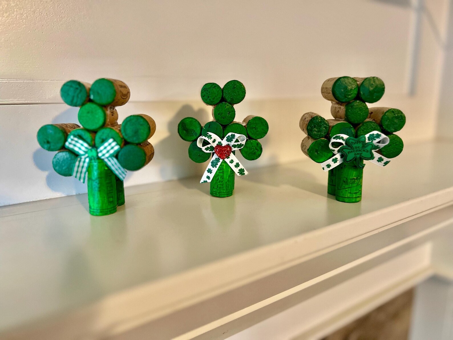 Seasonal St. Patrick's Day Clover Made From Wine Corks - Etsy