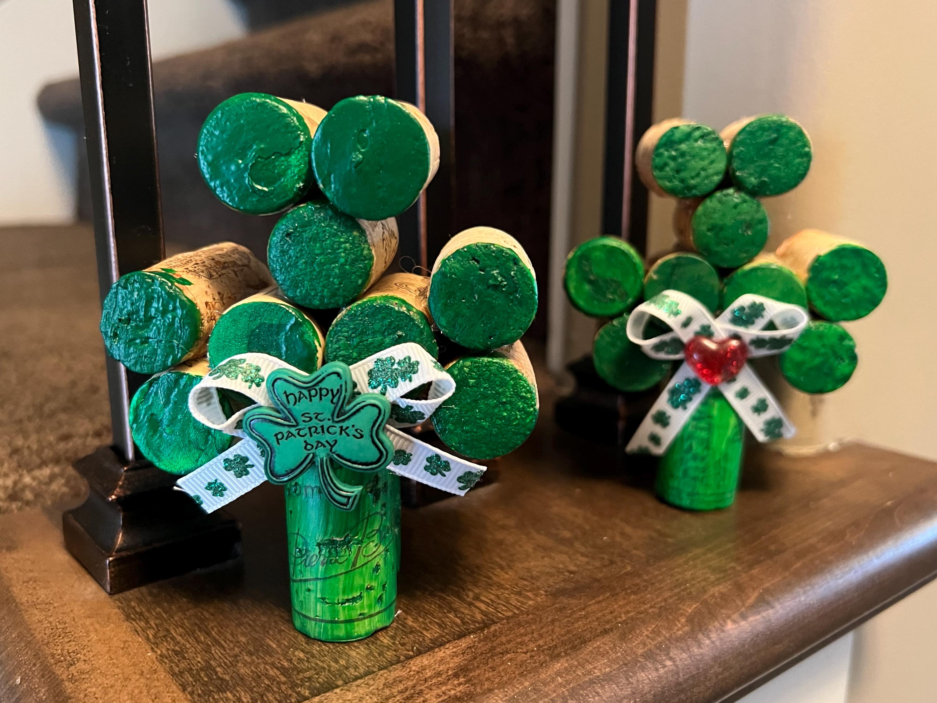 Seasonal St. Patrick's Day Clover Made From Wine Corks - Etsy