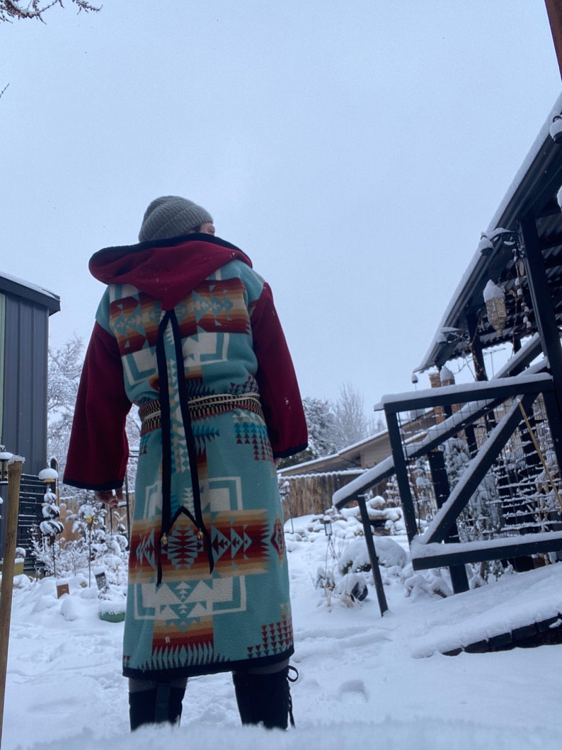 Wool Capote Coat Native American Made Fur Trader Rendezvous - Etsy