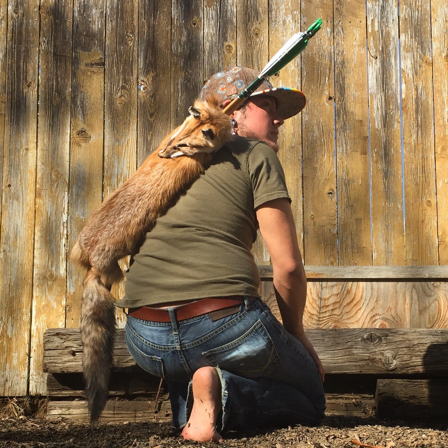 Fox quiver with rawhide insert authentic native made | Etsy