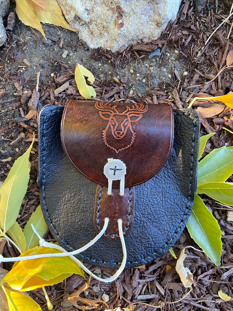 Stag Bag Handmade Celtic Sporran Bag Hip Bag - Etsy