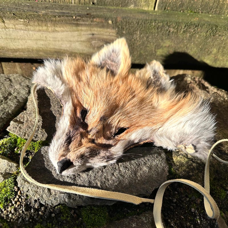 Fox Face Mask - Etsy