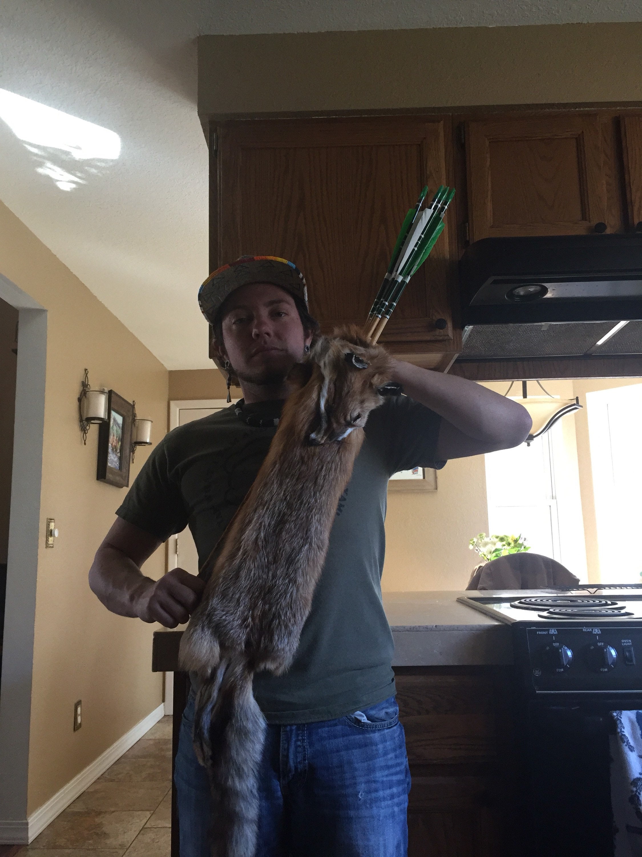 Fox quiver with rawhide insert authentic native made | Etsy