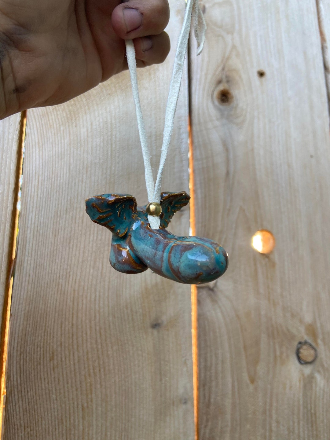 Ceramic Flying Penis Ornament Fascinus - Etsy