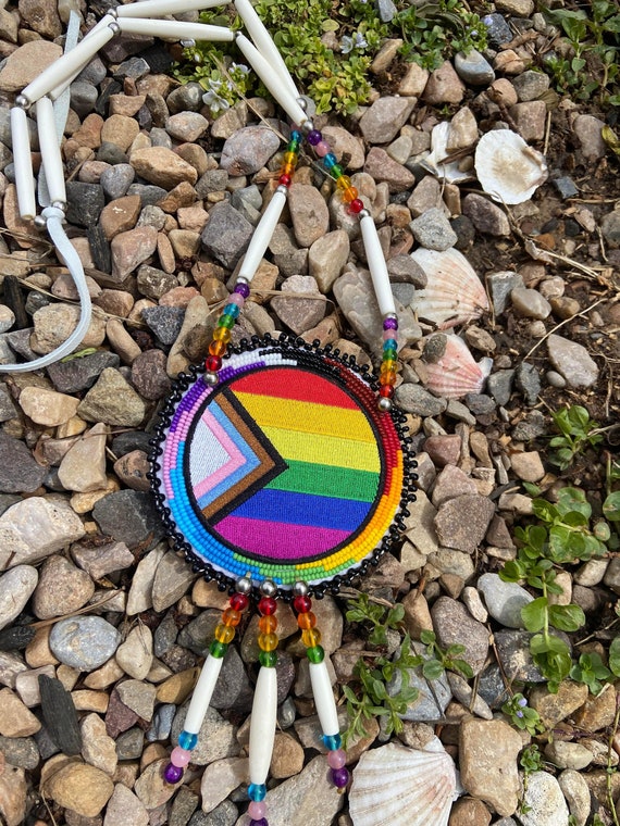 Native American Two Spirit Pride Medallion Necklace - Etsy