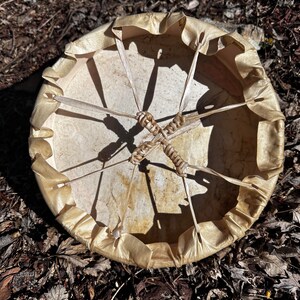 Native American Drum Flicker and Buffalo Design Native American Made 10 ...