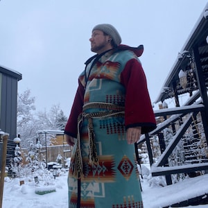 Wool Capote Coat Native American Made Fur Trader Rendezvous Clothing ...