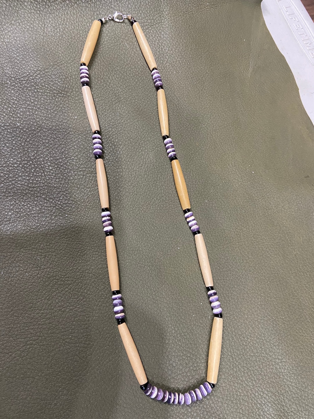 Wampum Necklace REAL Authentic Wampum Shell Beads Native American Made ...