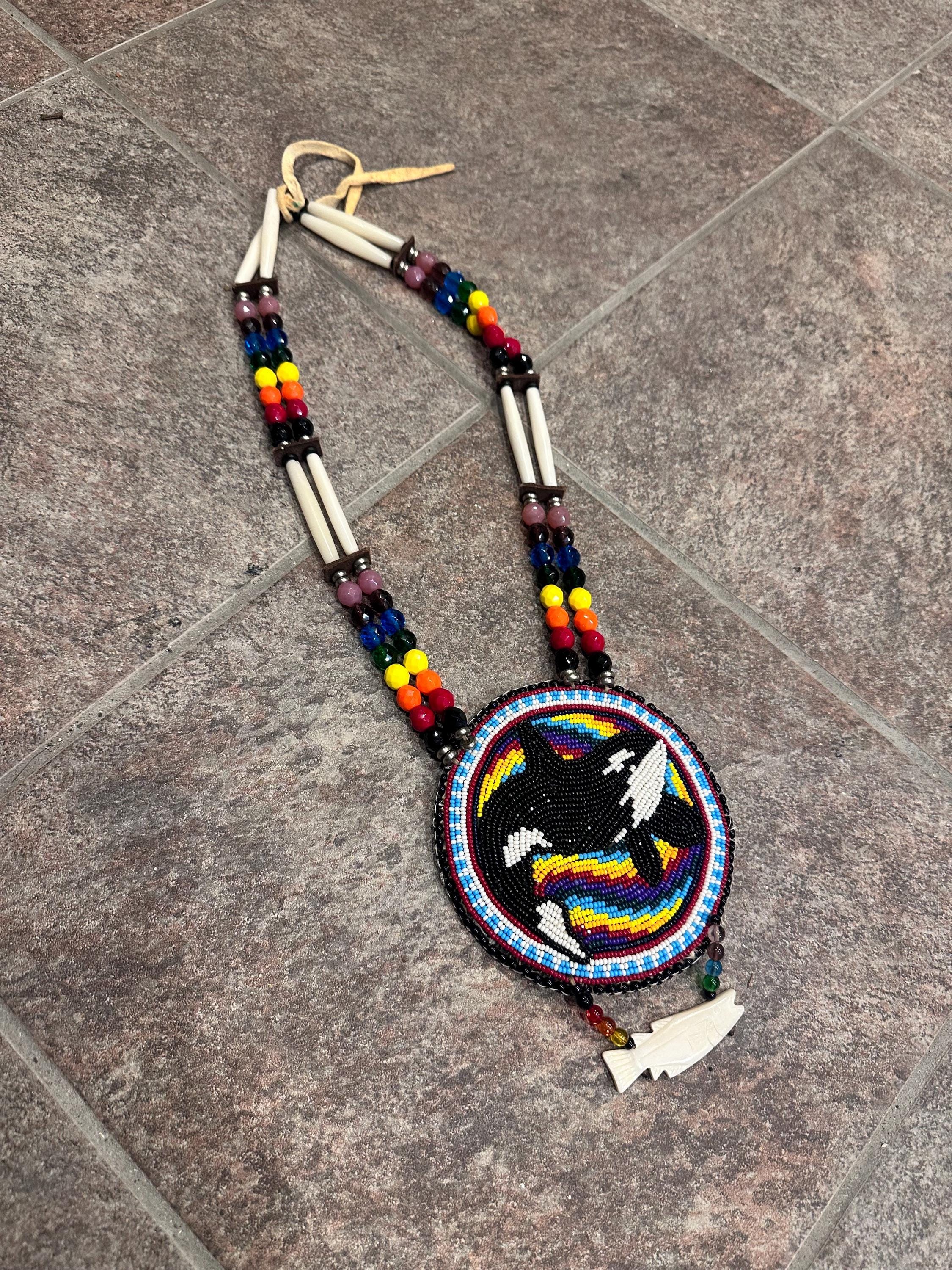 Orca Native American Bead Designs Orca Art Print 🌌