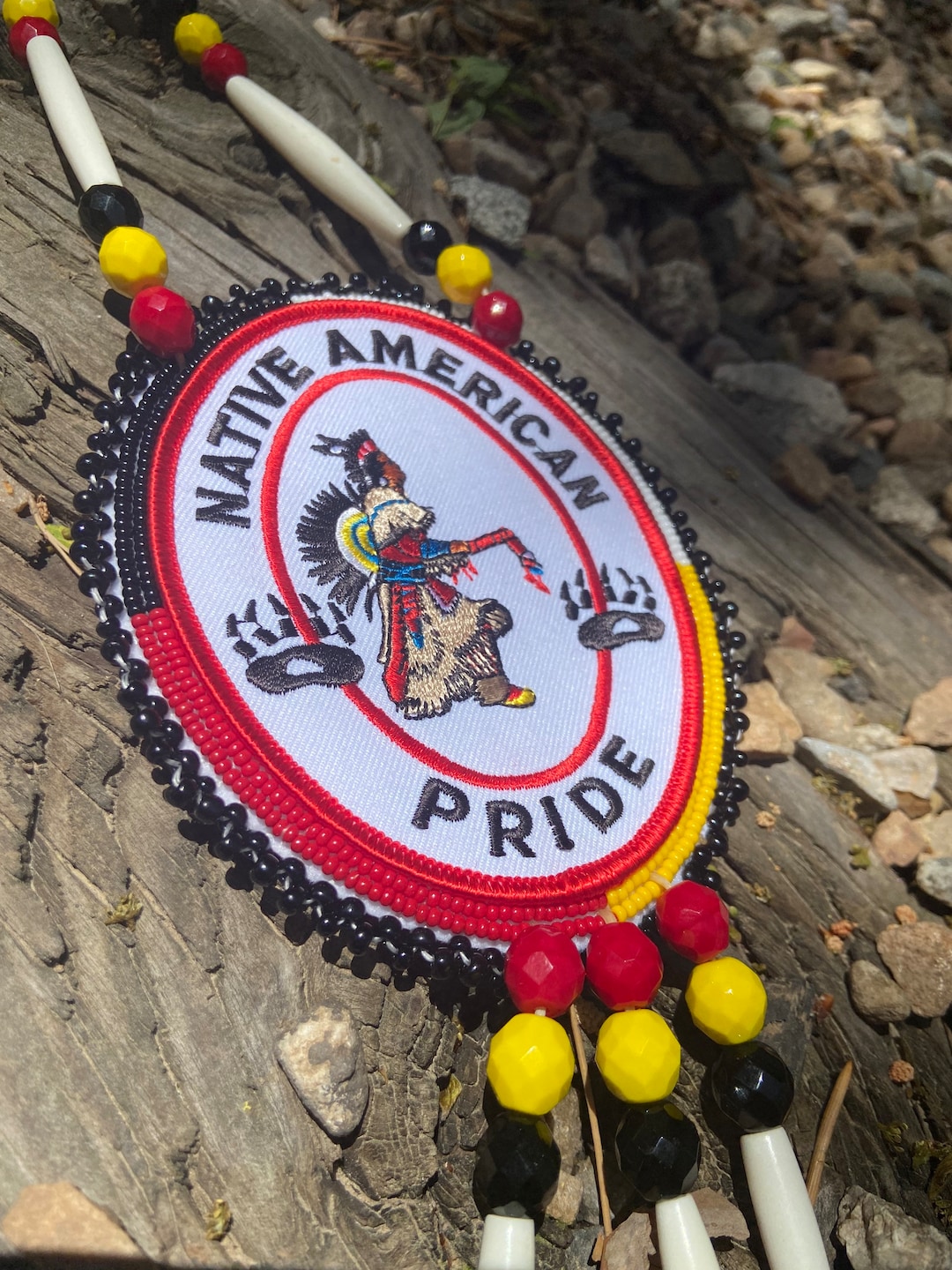 Native Pride Medallion With Sweetgrass Border Authentic Native American ...