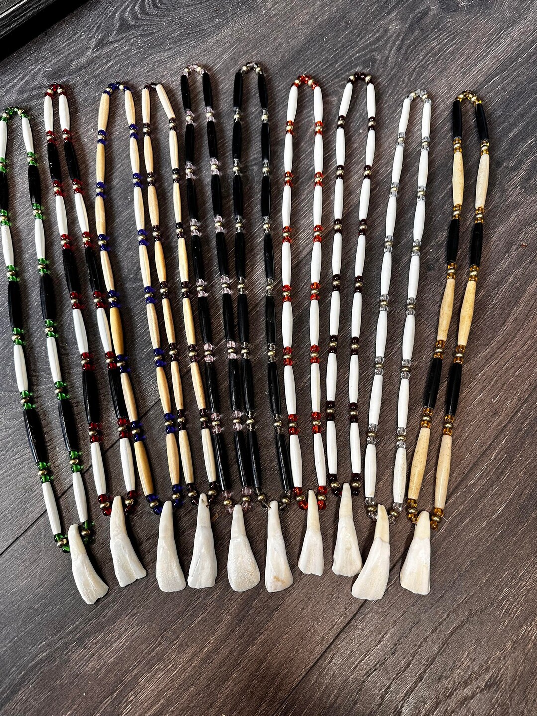 Custom Buffalo Tooth Necklace Native American Made - Etsy