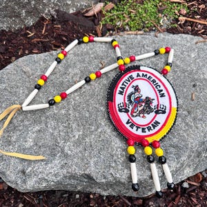 Veteran Medallion Authentic Native American Beadwork - Etsy