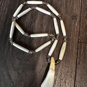 Custom Buffalo Tooth Necklace Native American Made - Etsy