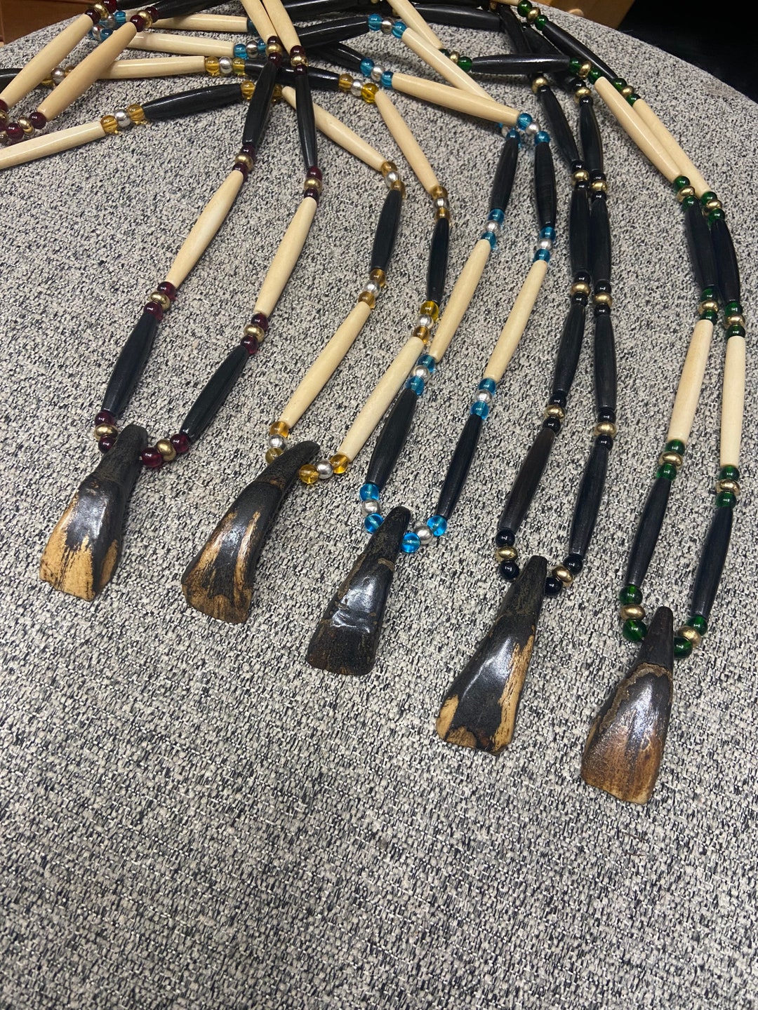 Native American Made Buffalo Tooth Necklace - Etsy