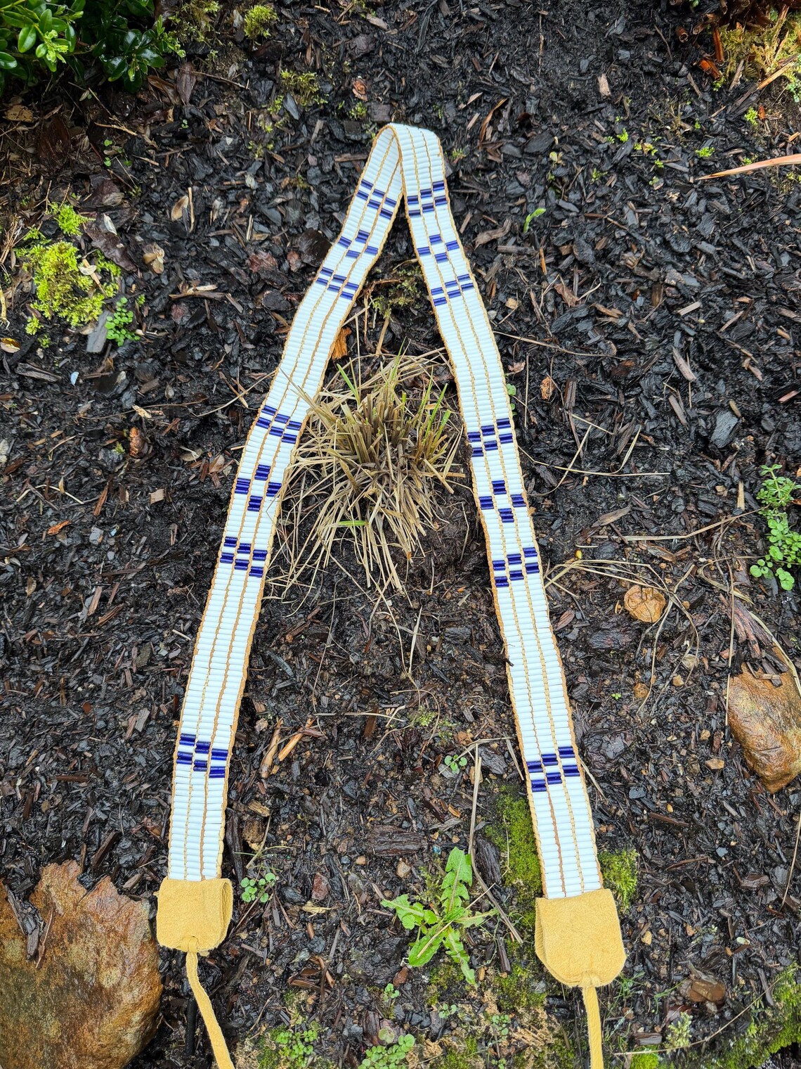 Wampum Strap Native American Made Last of the Mohicans Replica Glass ...