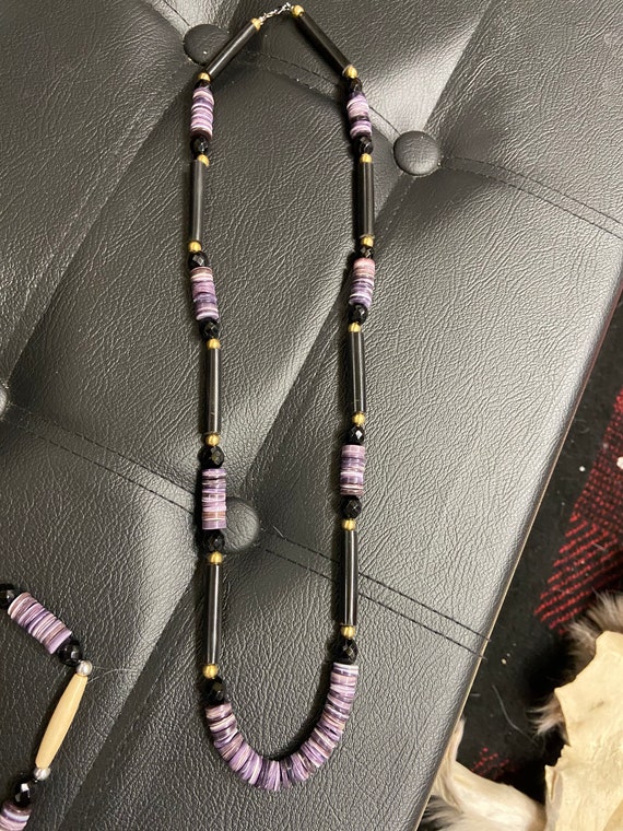 Wampum necklace REAL Authentic wampum shell beads native | Etsy