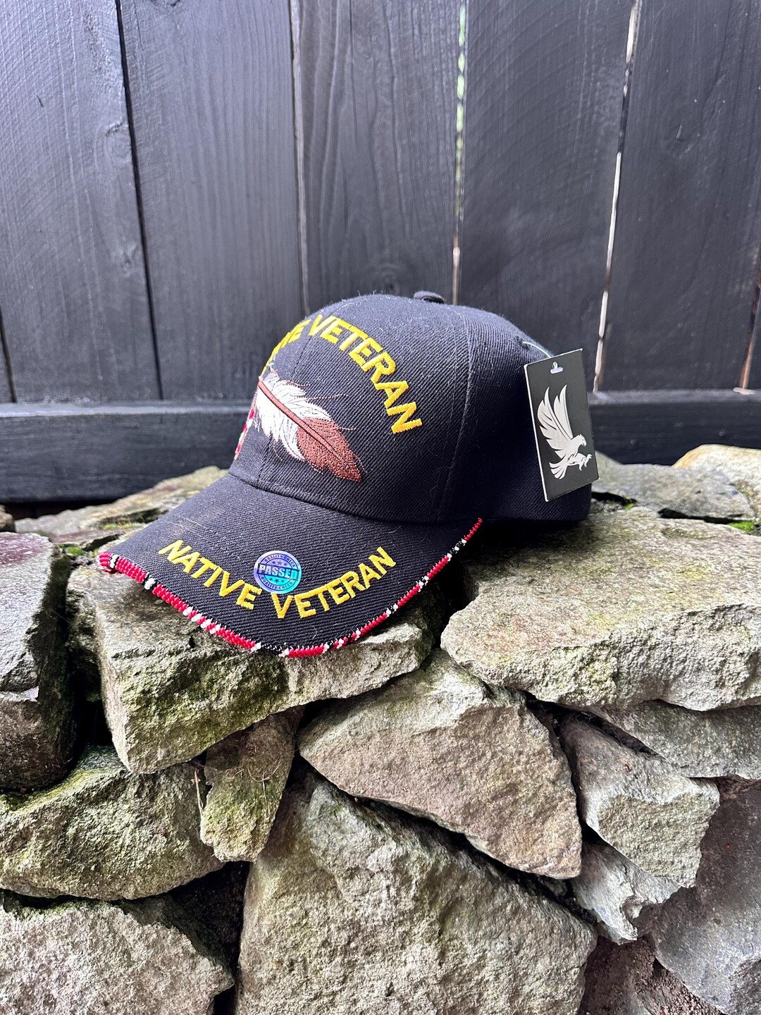 Beaded Native American Veteran Hat by American Indian Artist - Etsy