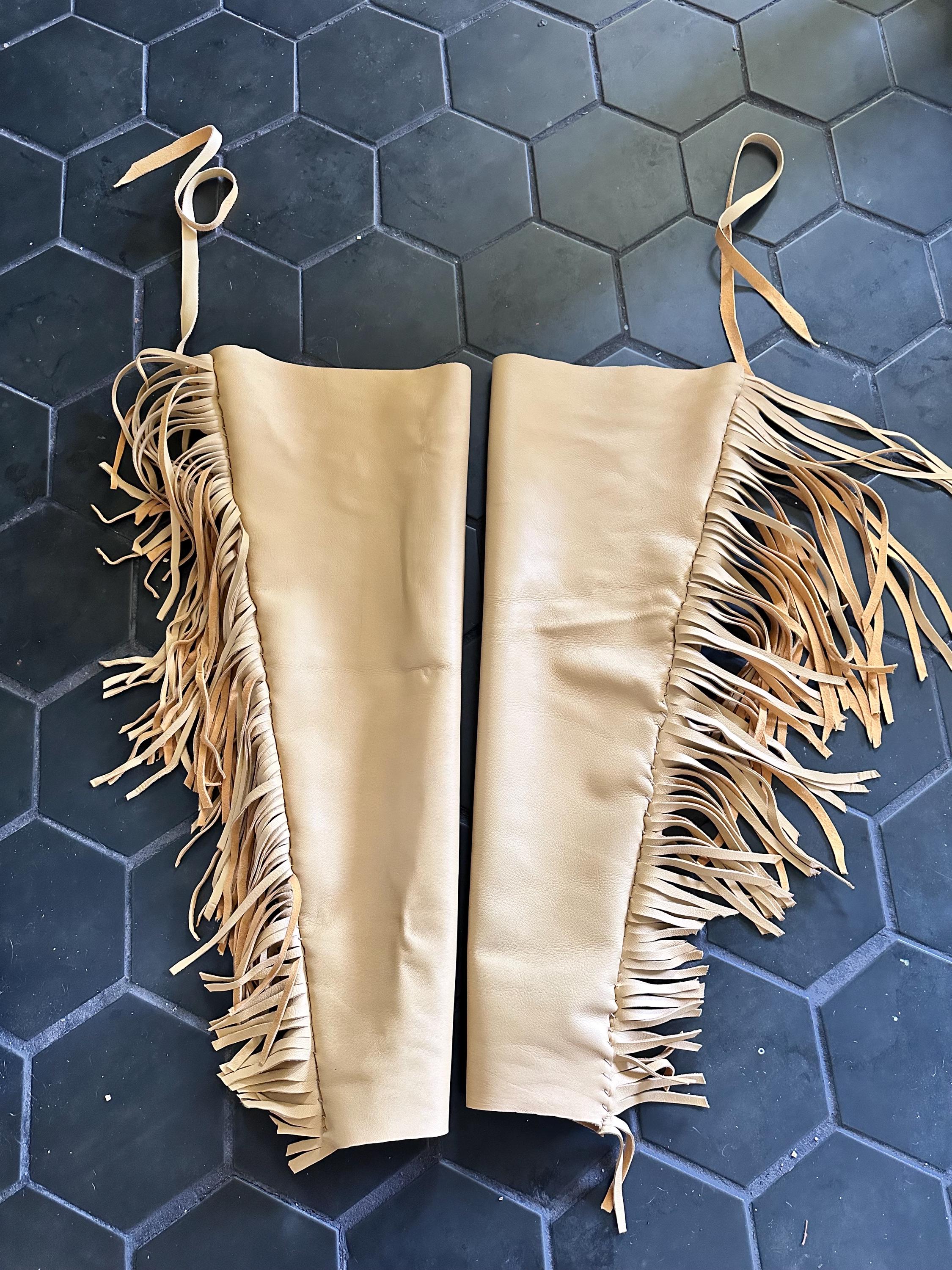 Fringed Buckskin Leggings: Native American Made Pow Wow Regalia - Etsy