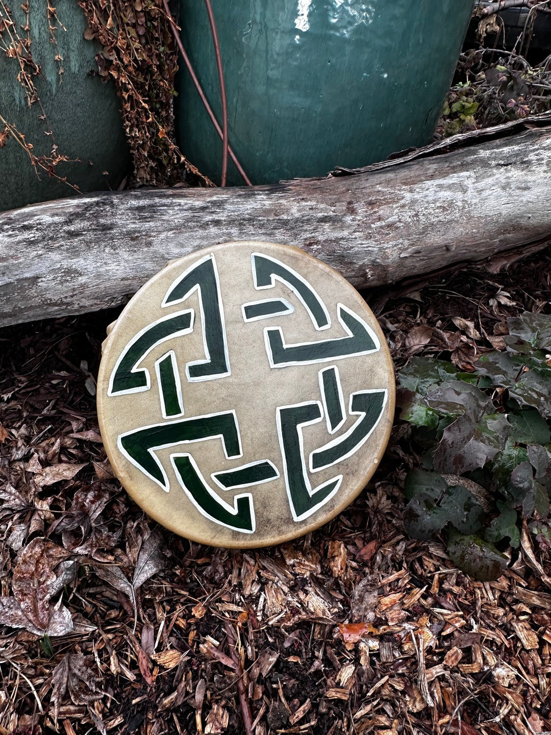 Celtic Knot Drum 10” Native Made Deerskin Drum Hand Celtic Drum - Etsy