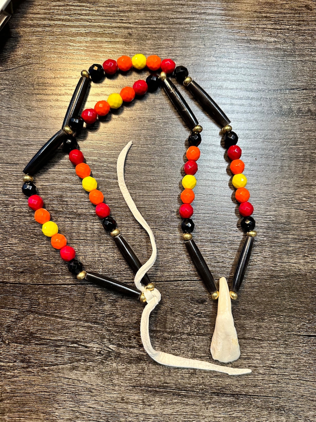 Native American Made Buffalo Tooth Necklace - Etsy