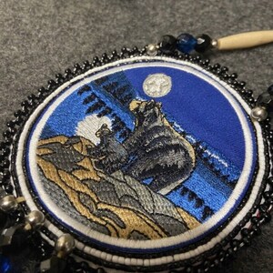Bear Medallion Beadwork Native American Made - Etsy