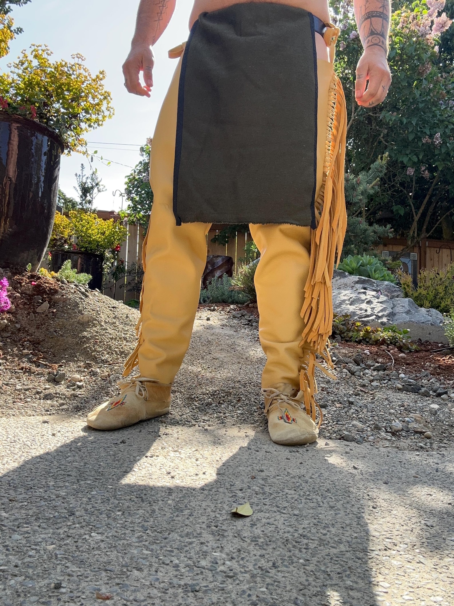 Fringed Buckskin Leggings: Native American Made Pow Wow Regalia - Etsy