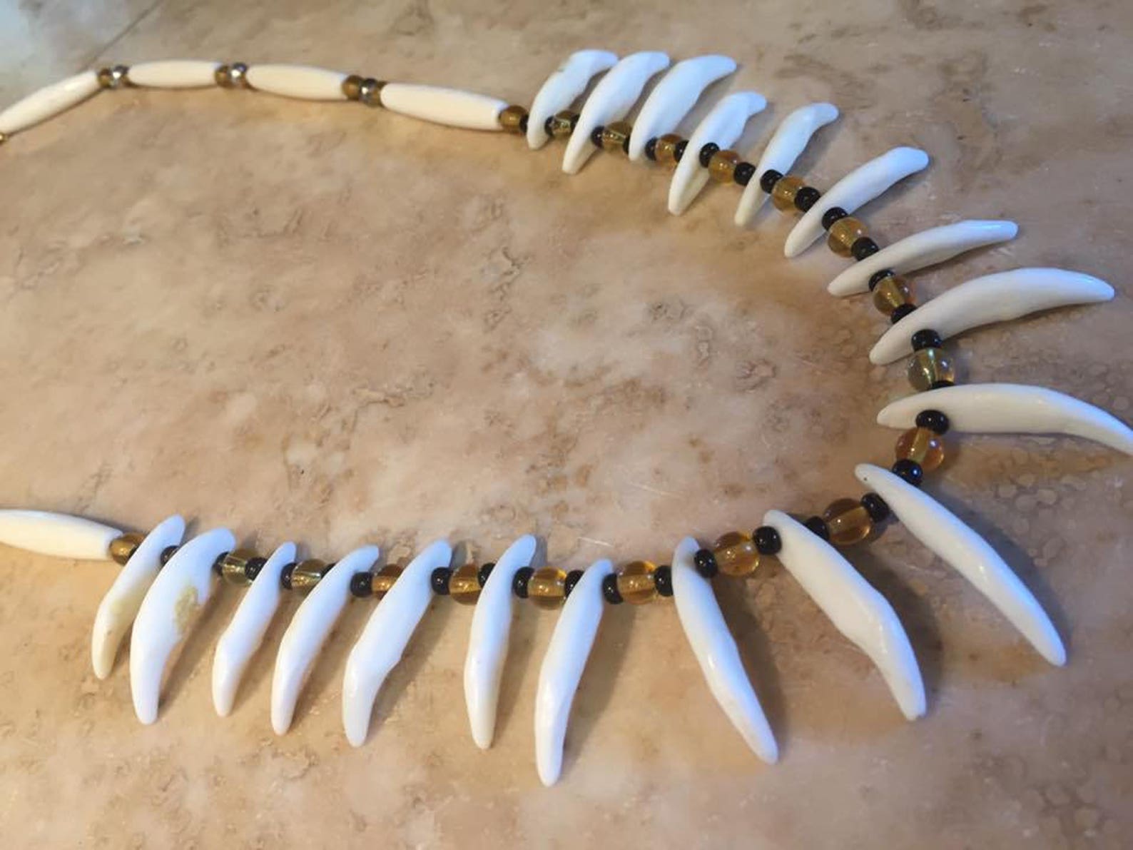 Native American Made Coyote Tooth Necklace ONE Only - Etsy