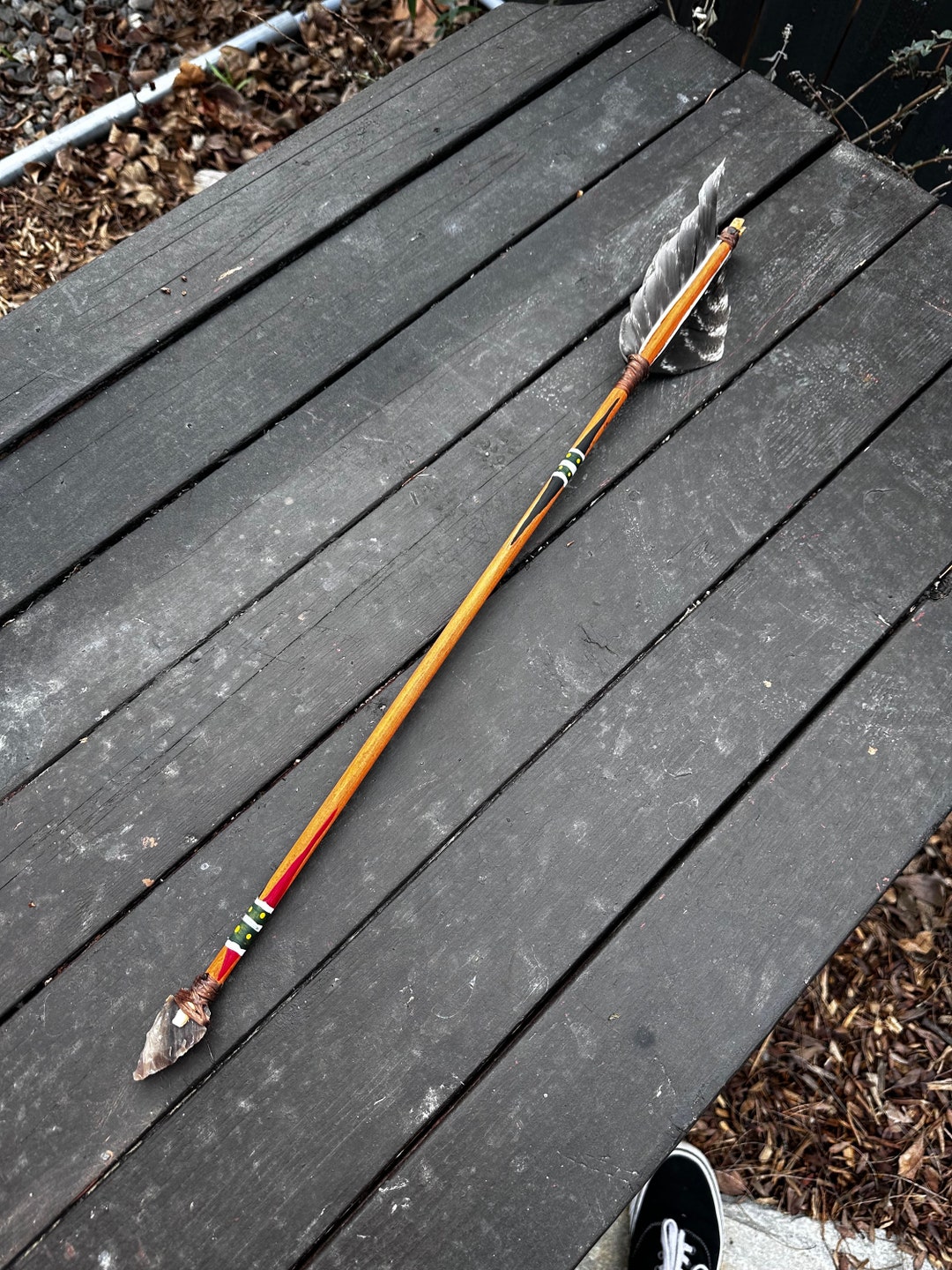 Native American Made Arrow W/ Certificate of Authenticity Primitive ...