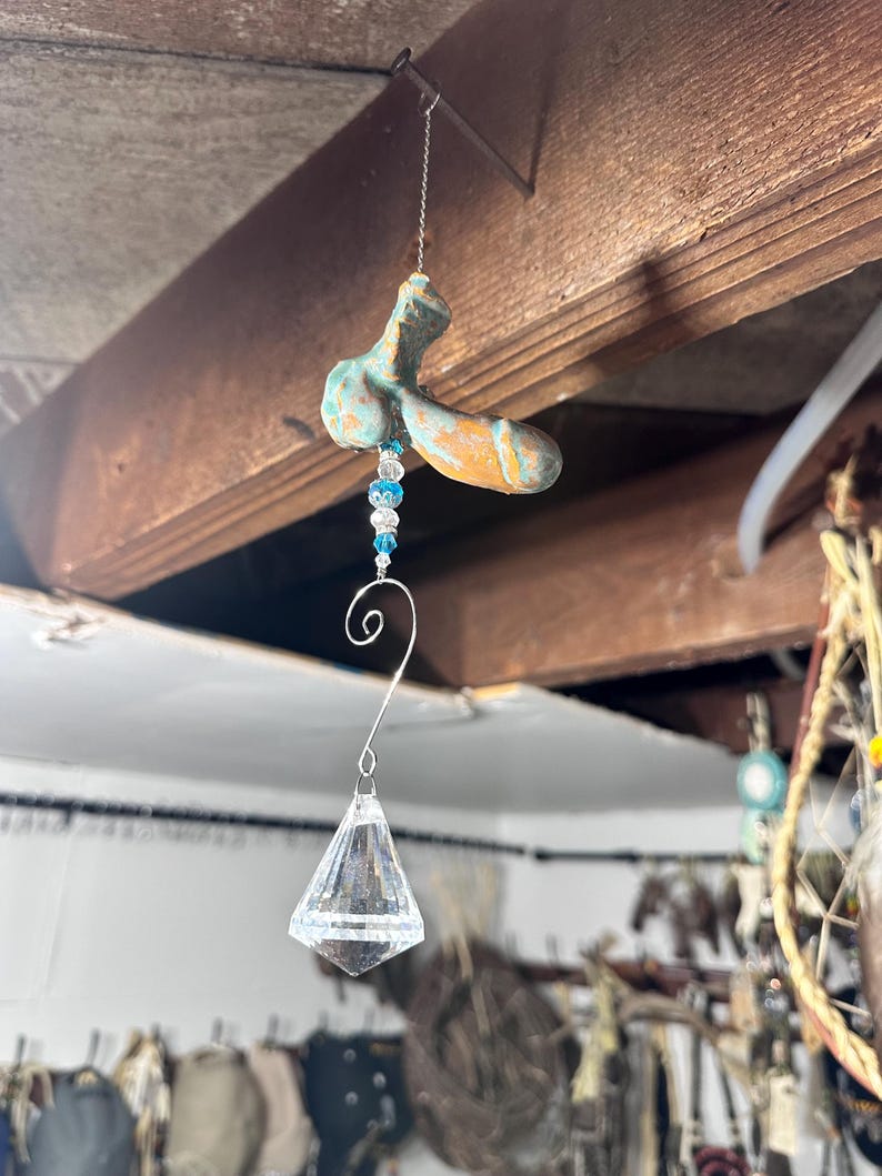 Ceramic Flying Penis Suncatcher Fascinus - Etsy